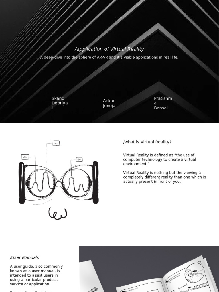 (.Pptx)AR-VR InstructionsManual PAS | PDF | Virtual Reality | Computer Science
