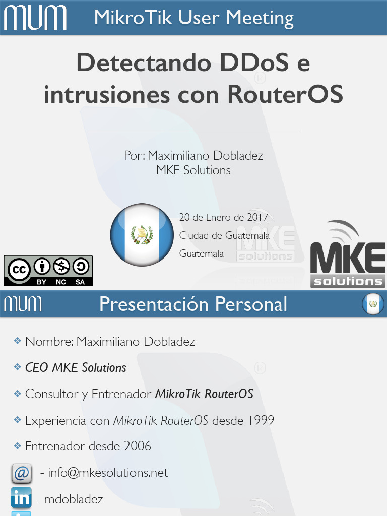 Detección DDoS con MikroTik y Suricata | PDF | Transmisión de datos ...