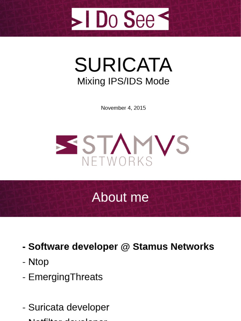 Suricata Mixed Mode G-Longo | PDF | Network Architecture | Internet ...
