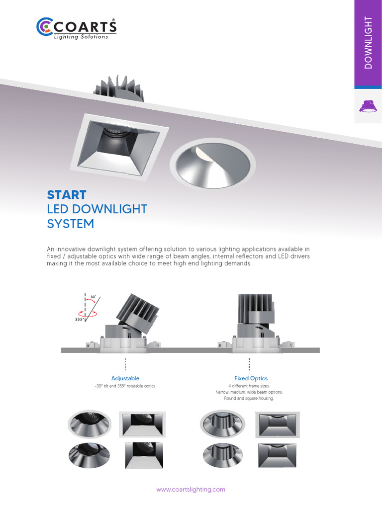 Start Downlight 1 | PDF | Alternating Current | Lighting