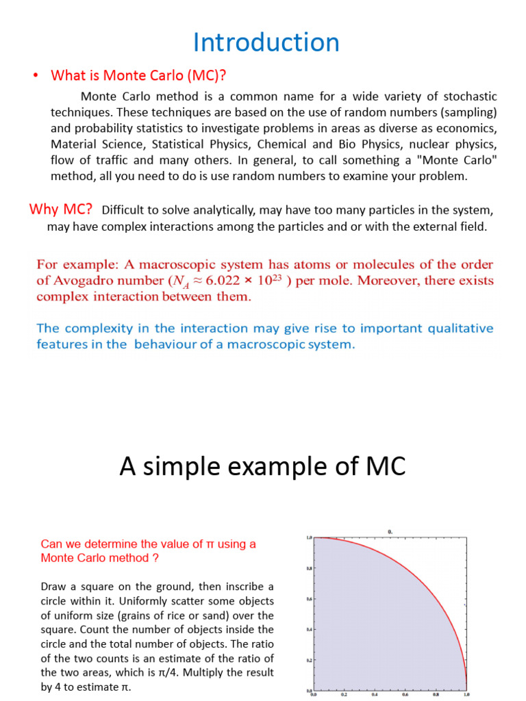 Monte Carlo Methods Explained | PDF | Monte Carlo Method | Applied And ...