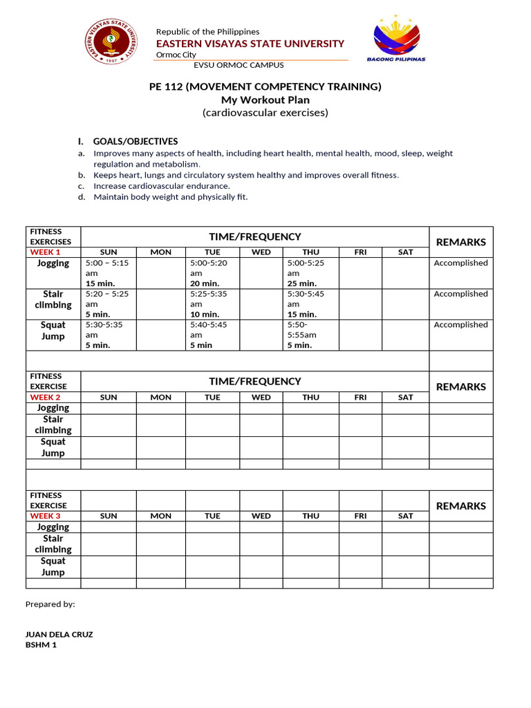 Fitness Training Program 2024 | PDF