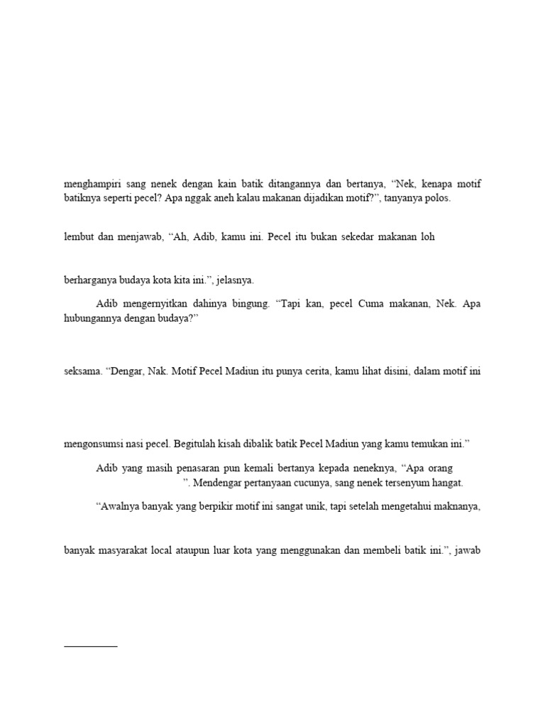 Batik Pecel: Simbol Budaya Madiun | PDF