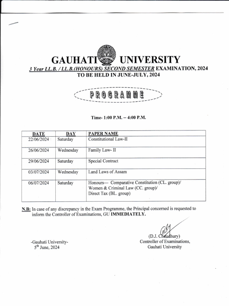 3YrLLB & 5YrBALLB, BBALLB & BComLLB Even Sem Time Table | PDF | Business | Economies