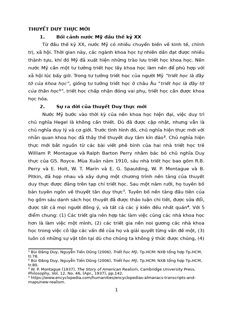 Bài CH Nghĩa Duy TH C M I | PDF