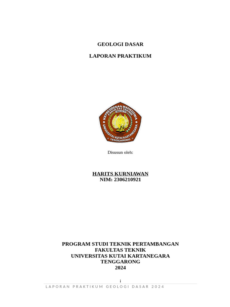 LAPORAN_PRAKTIKUM geologi dasar (2) | PDF