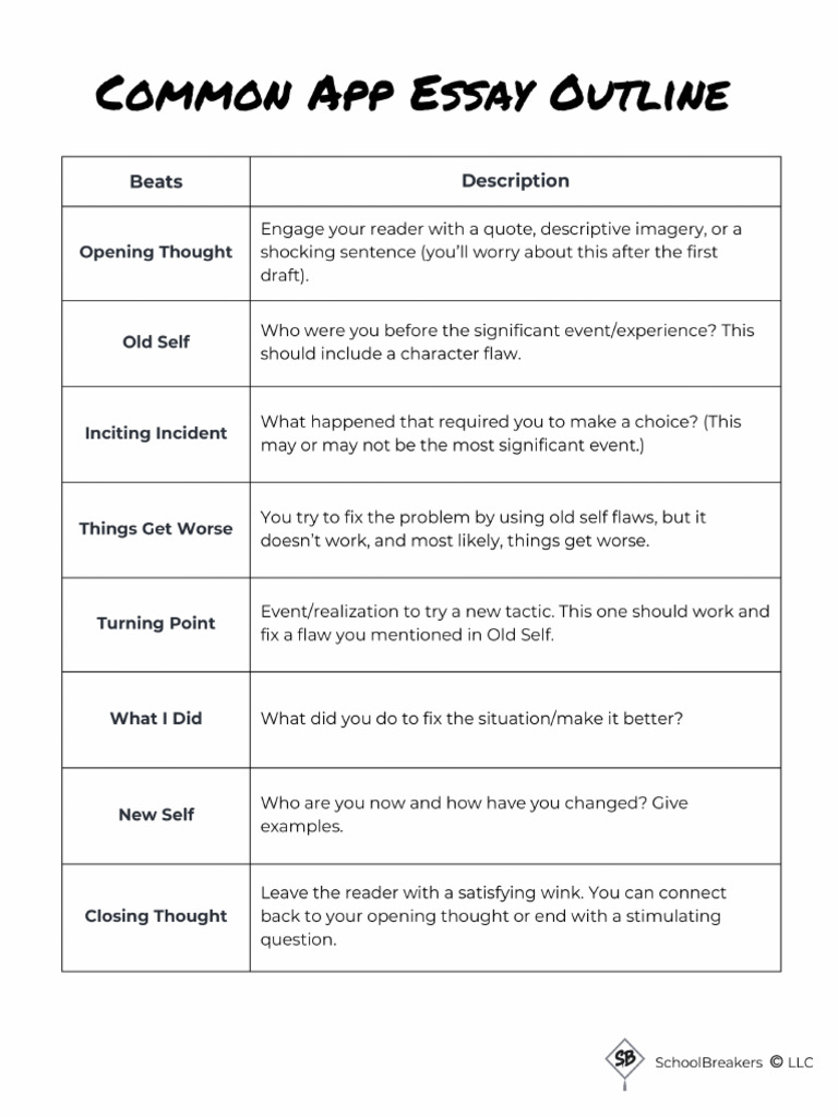 Common App Organizer | PDF