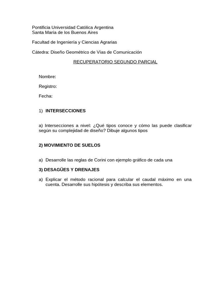 Recuperatorio 2do Parcial - 2024 DGVC | PDF