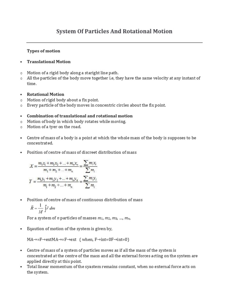 Rotational Motion 11 | PDF | Rotation Around A Fixed Axis | Torque