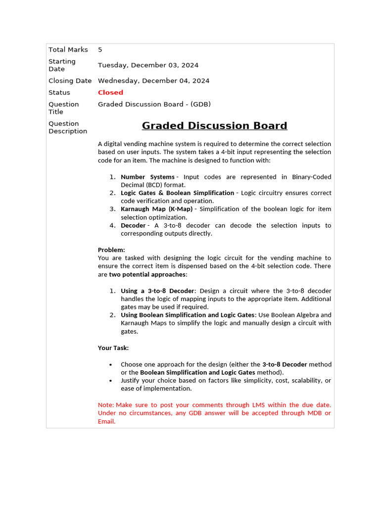 Graded Discussion Board | PDF