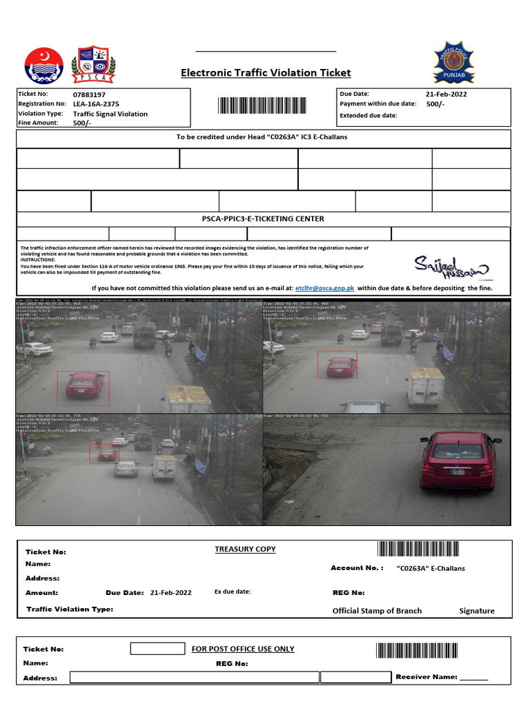 LEA-16A-2375 (2) | PDF | Traffic Ticket | Vehicles