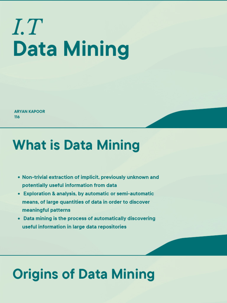 Understanding Data Mining Techniques | PDF