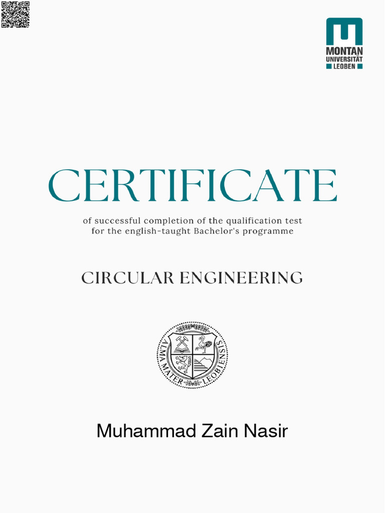 Personal Certificate RCP | PDF