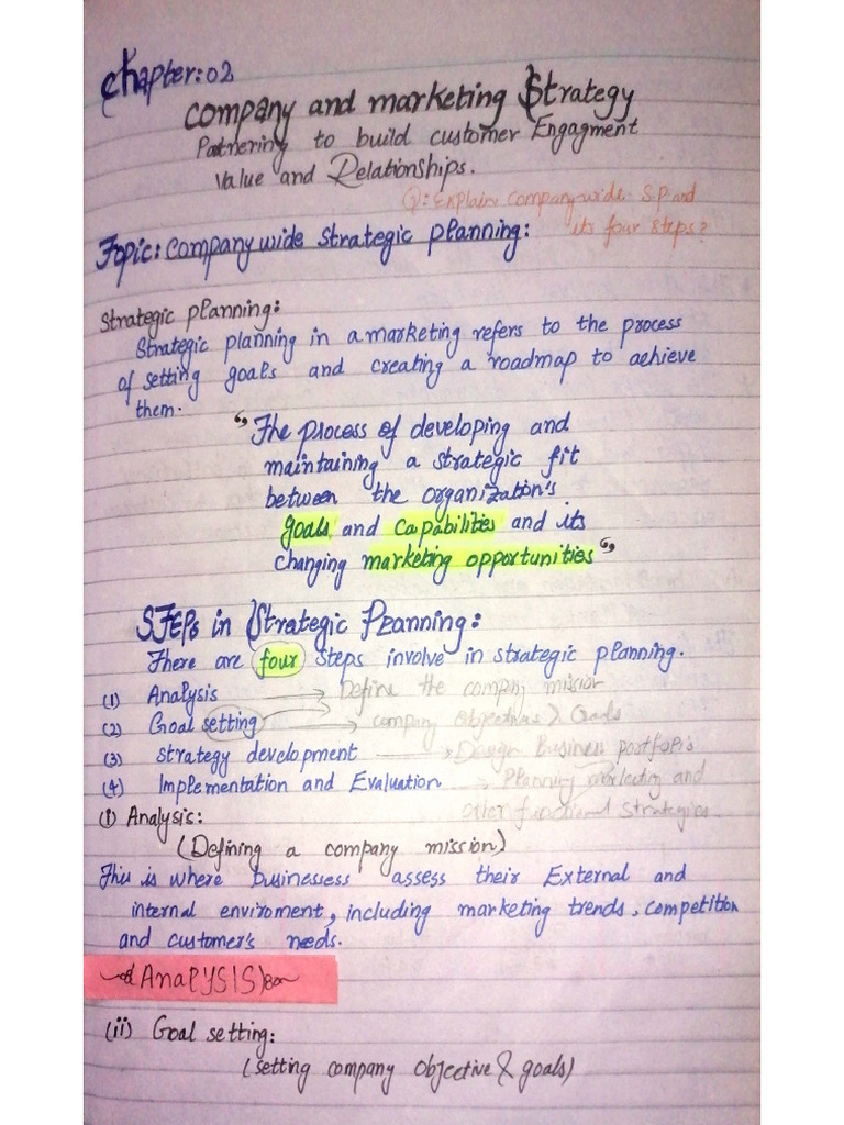 Strategic Planning | PDF