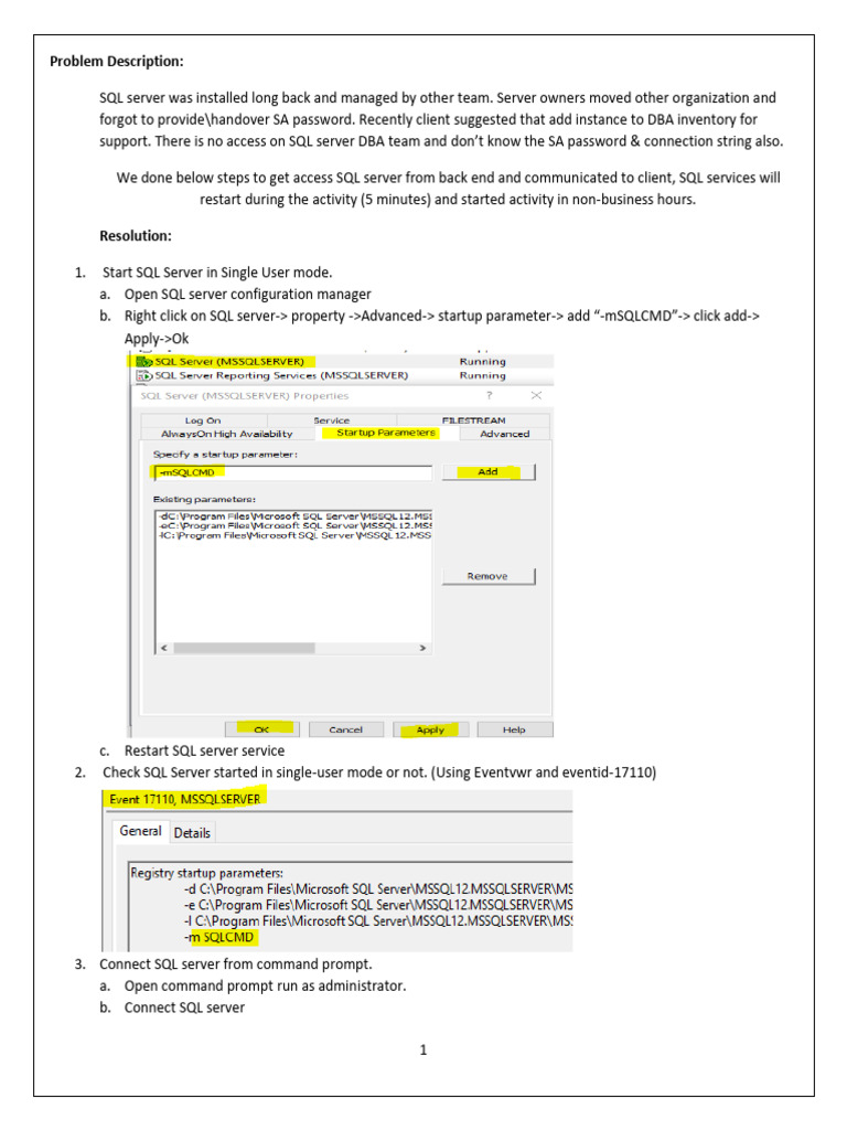 Access SQL Server From Backend 1654356755 | PDF