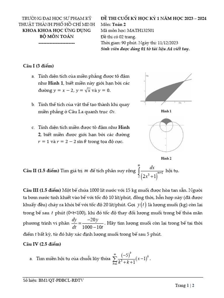 Đề 14 (HK1-23-24) | PDF