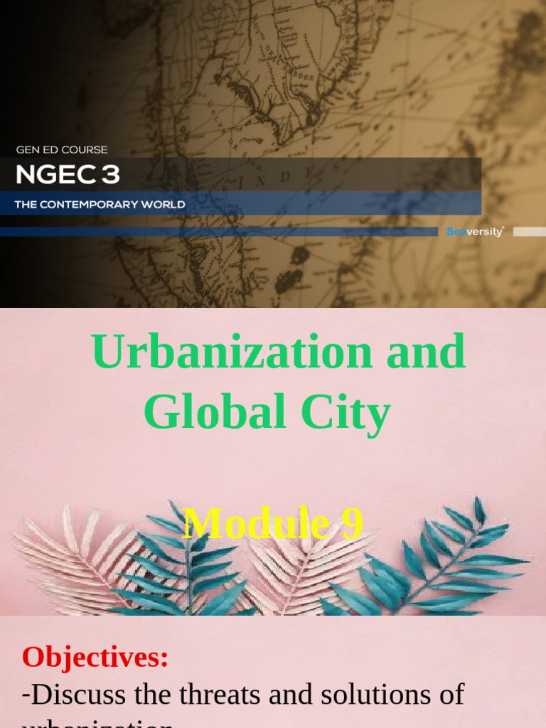 Lesson 9 Urbanization and Global City | PDF | Urbanization | World ...