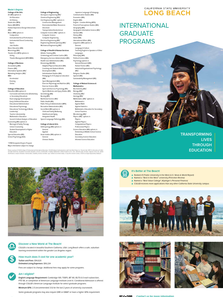 CSULB Graduate Programs Guide | PDF | Engineering | Mathematics