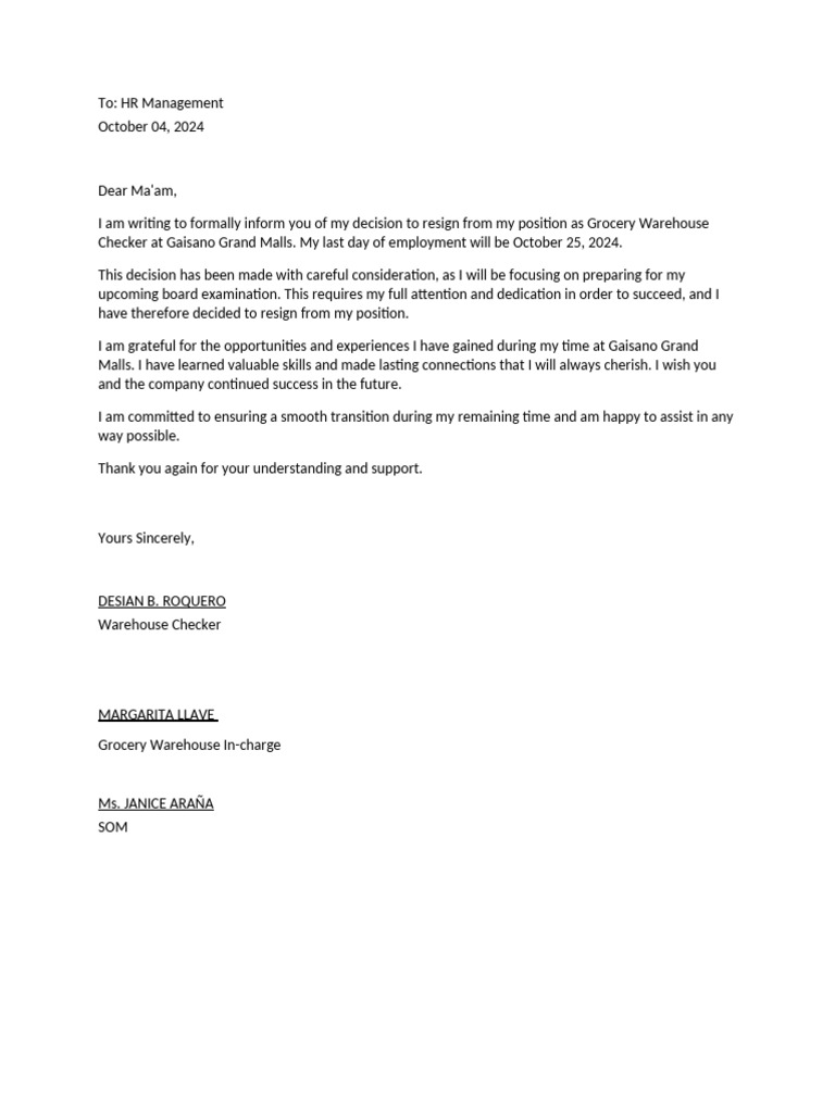 Letter | PDF