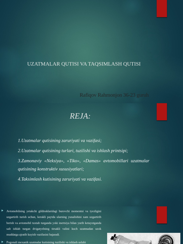 Uzatmalar Qutisi Va Taqsimlash Qutisi | PDF
