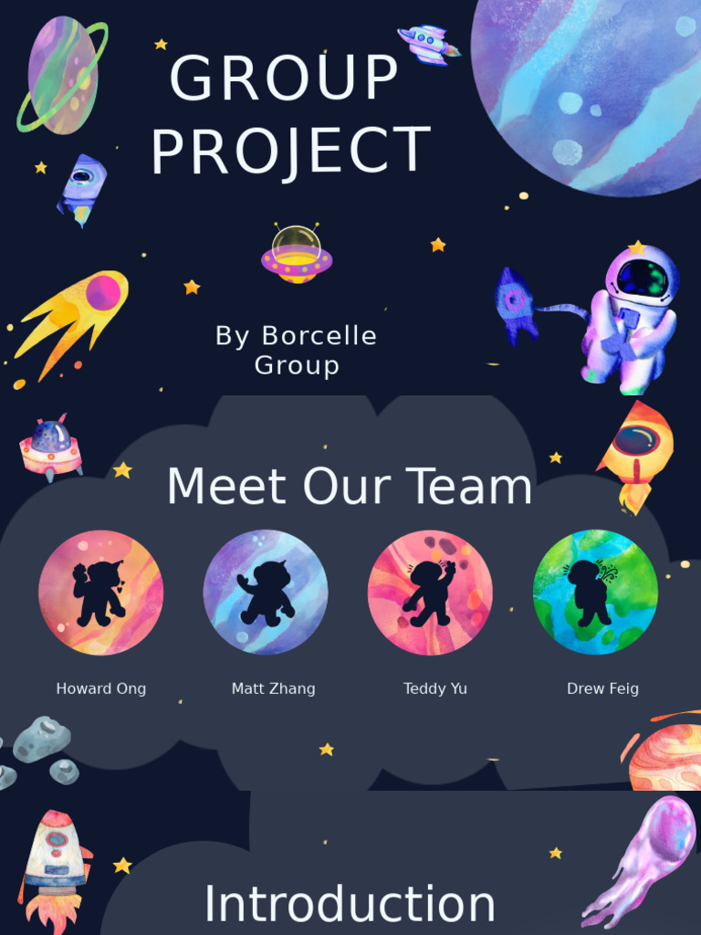 Black Blue Cute Playful Group Project Presentation | PDF