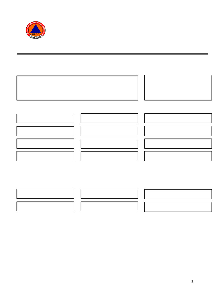 Dita PD A Form Rencana Kesiapsiagaan Keluarga | PDF