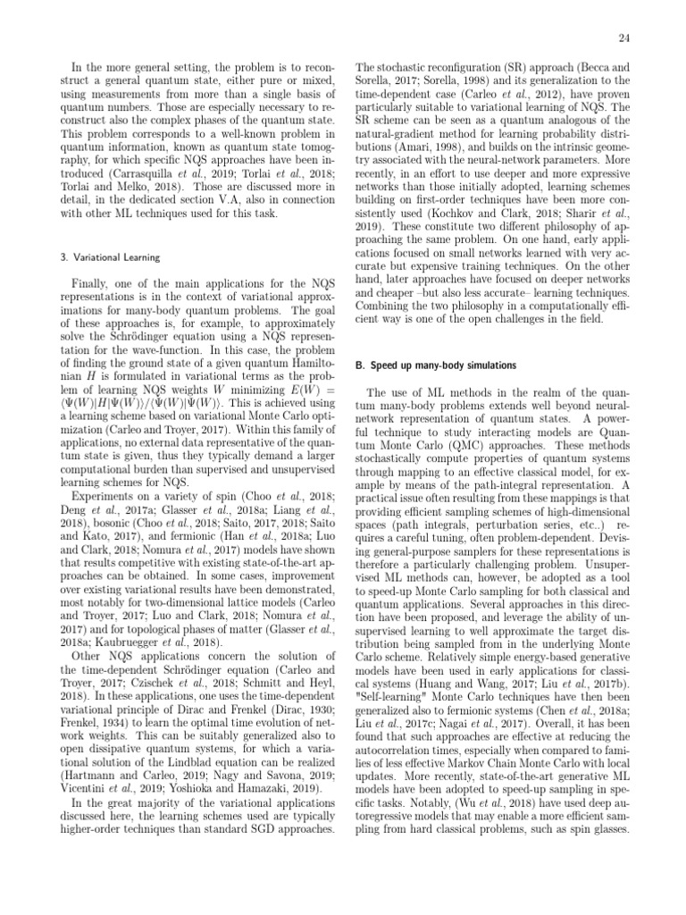 Machine Learning And The Physical Sciences25 28 Pdf Quantum