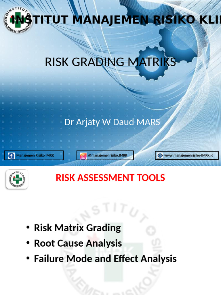3. Analisa risiko klinis dengan Matriks Grading risiko | PDF