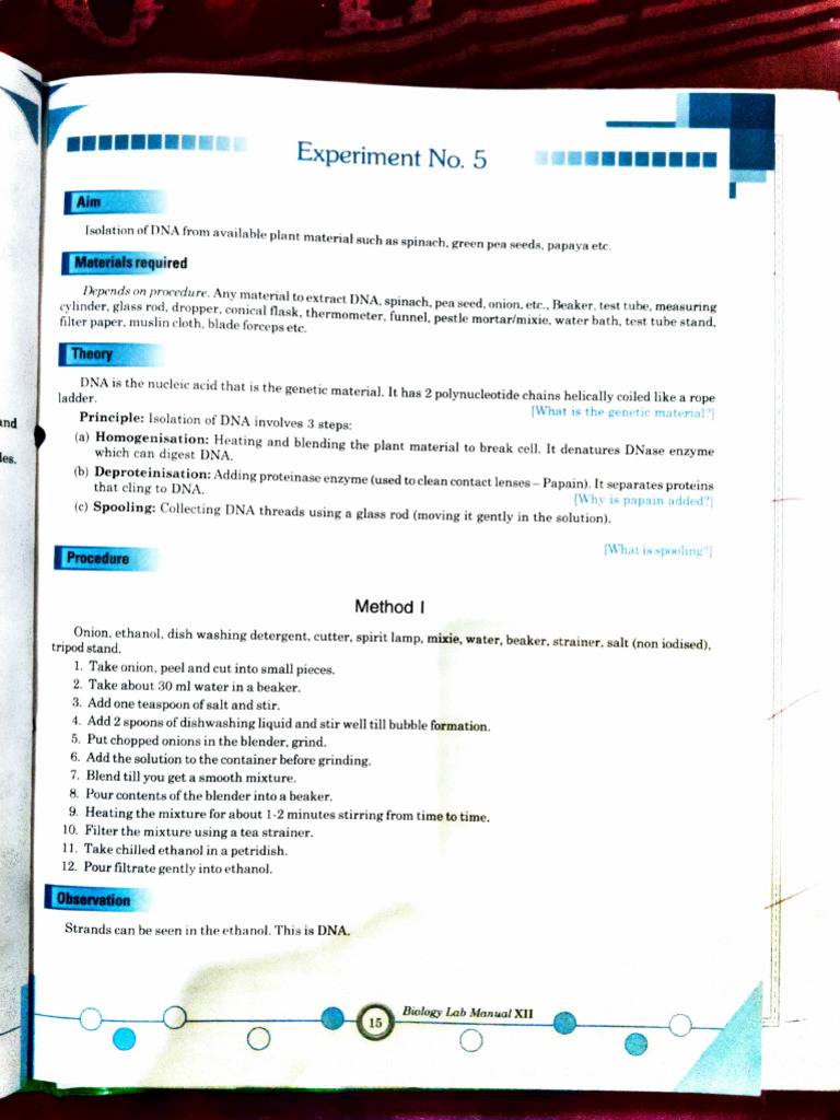 Biology Practical 2 | PDF