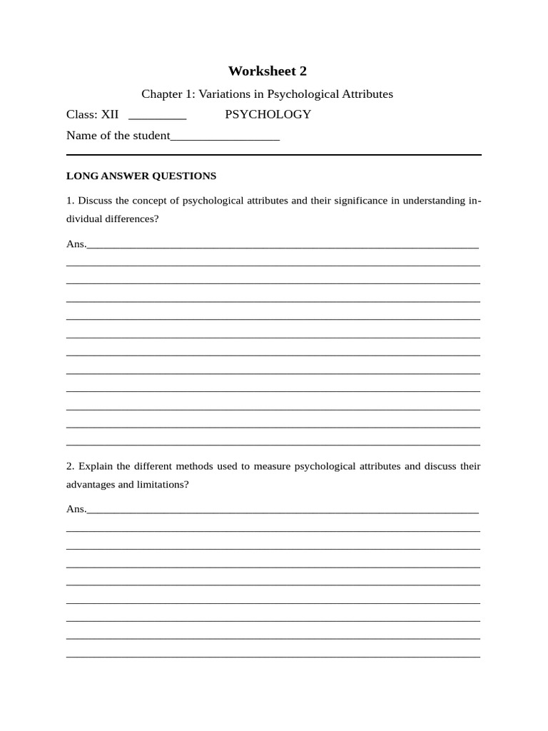 Understanding Psychological Attributes | PDF | Reason | Intelligence