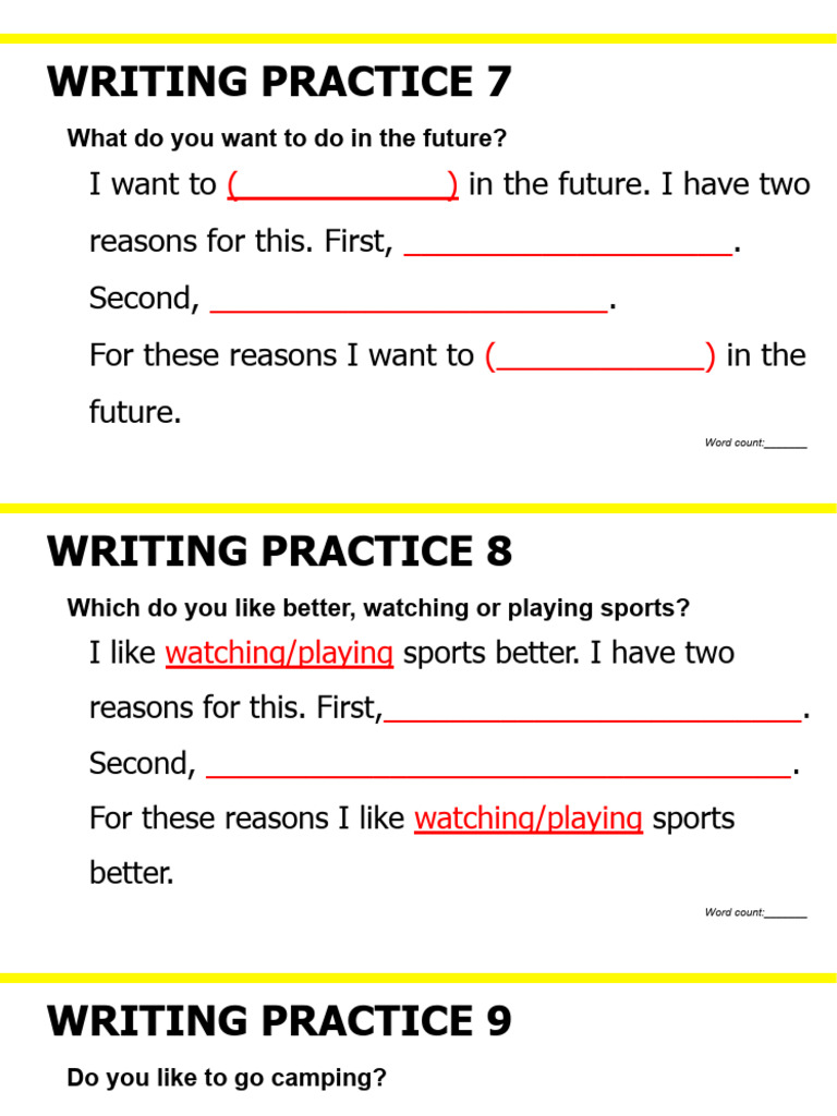 How To Write Eiken 3-2 | PDF