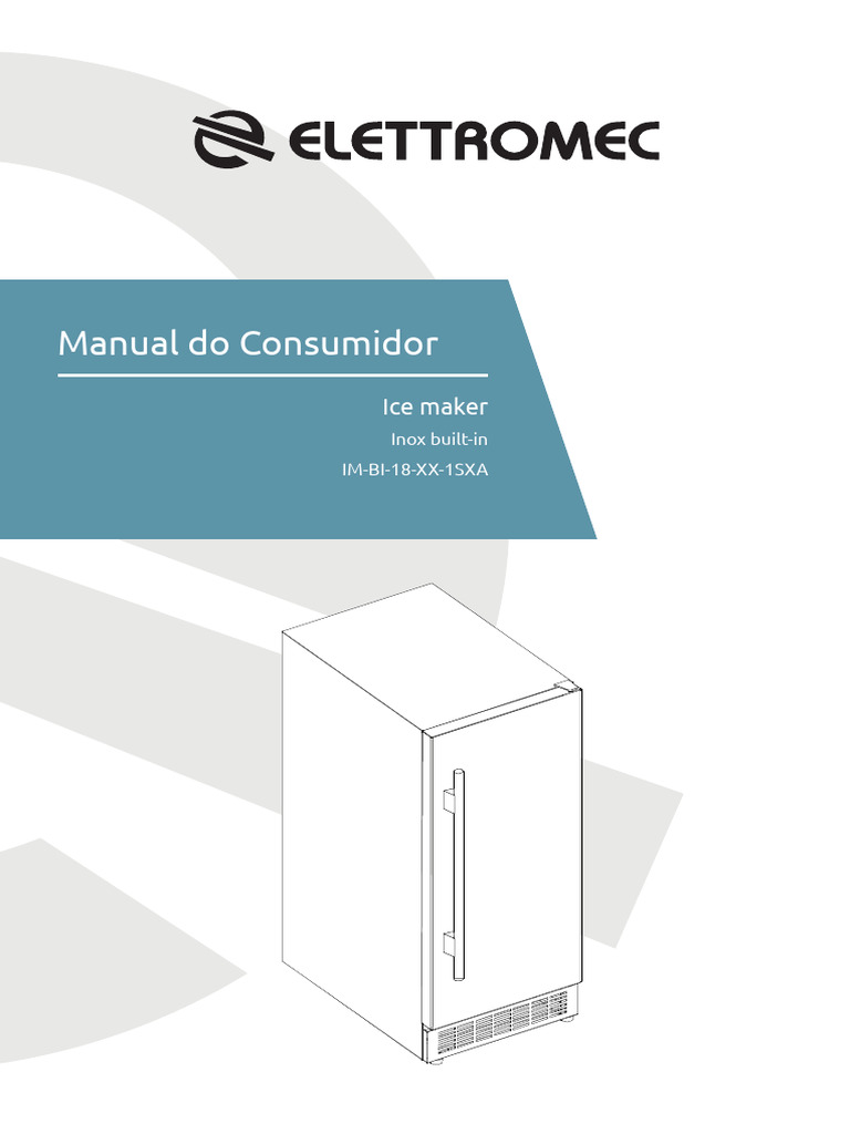 Manual do Ice Maker Elettromec | PDF | Calor | Embalagem e rotulagem