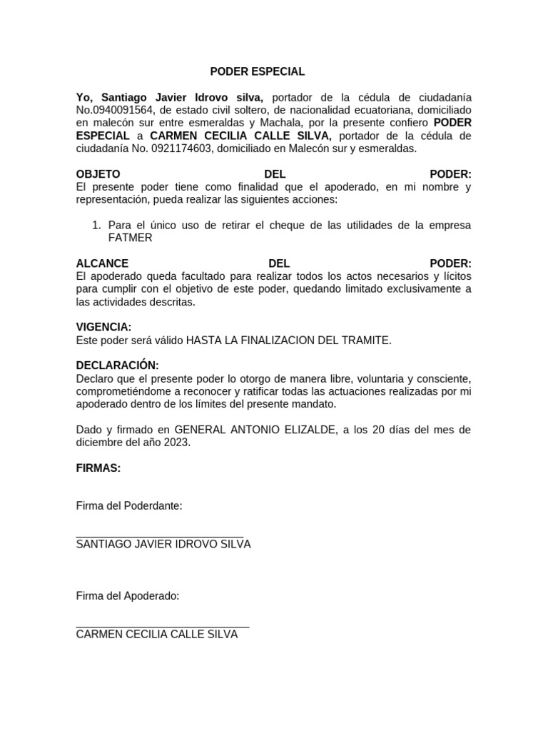 Poder Especial Idrovo[1][1] | PDF