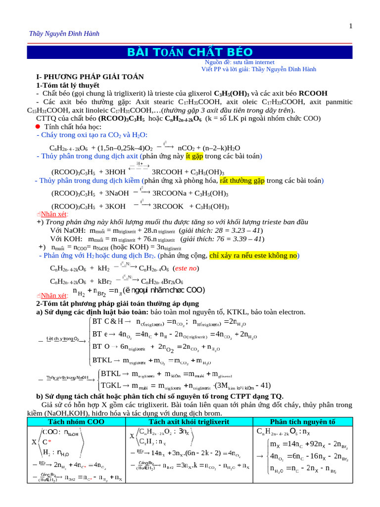 bai-toan-chat-beo-co-dap-an-va-loi-giai-chi-tiet-nguyen-dinh-hanh | PDF