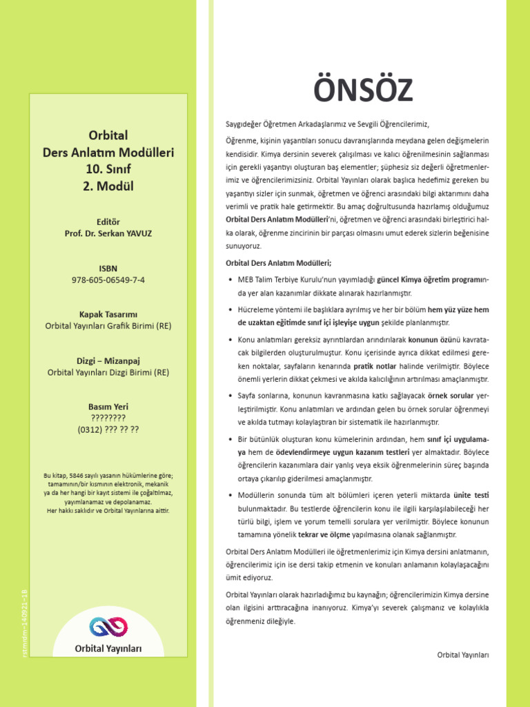 Orbital 10. Sınıf ODAM 2. Modül | PDF