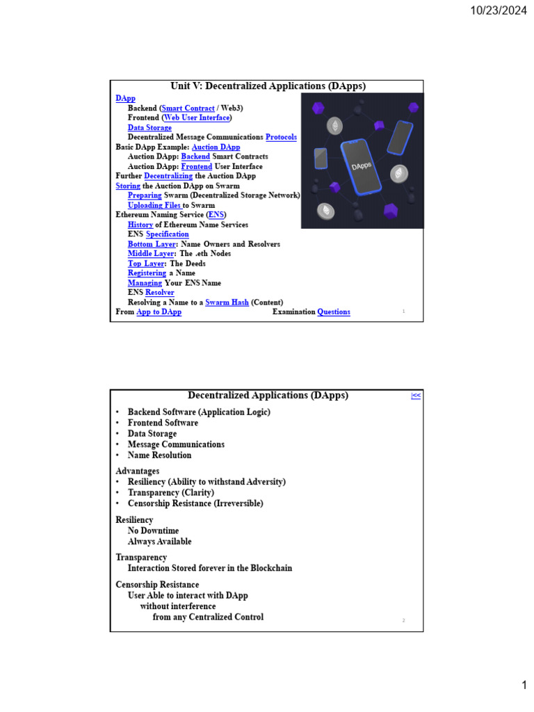 BCT Unit V 02 Decentralised Applications | PDF | Software | Computer Networking