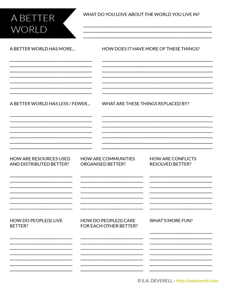 Vision for a Better World | PDF