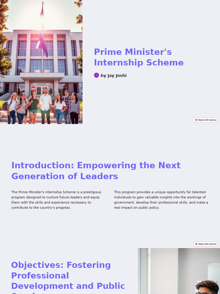 Prime Ministers Internship Scheme | PDF | Civic Engagement | Internship