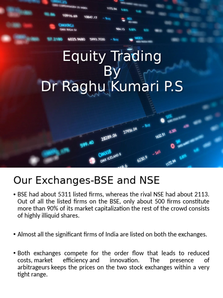 Equity trading (1) | PDF | Order (Exchange) | Stocks