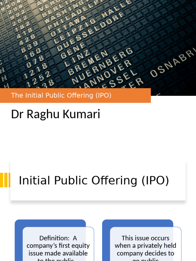 IPO | PDF | Underwriting | Initial Public Offering