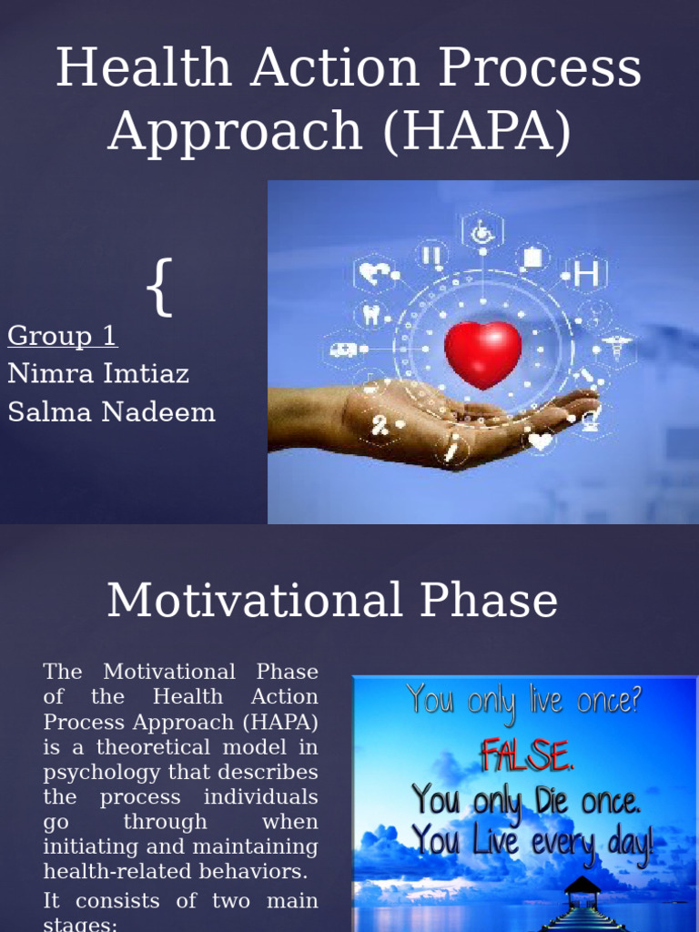 Health Action Process Approach (HAPA) - 1 | PDF | Behavior Modification | Cognition