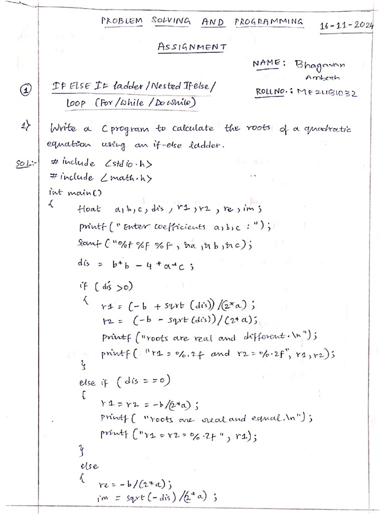 PSP Assignment | PDF