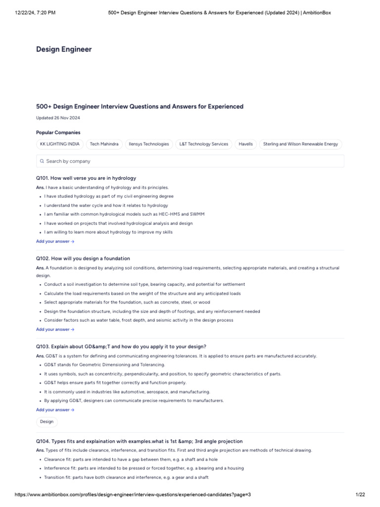 Design Engineer Interview Prep | PDF | Deformation (Engineering) | Valve