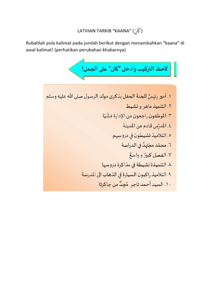 LATIHAN TARKIB-kaana | PDF