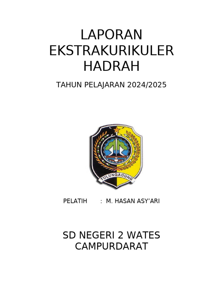 LAPORAN-EKSTRAKURIKULER-hadrah | PDF