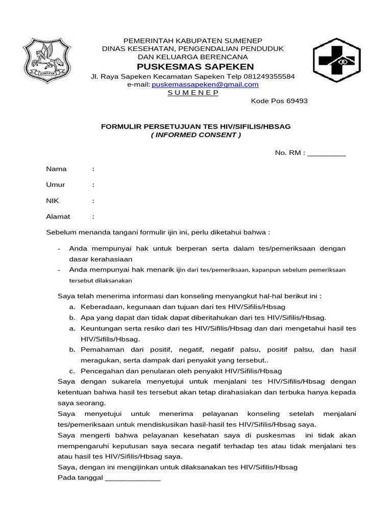 Inform Consent Hiv | PDF