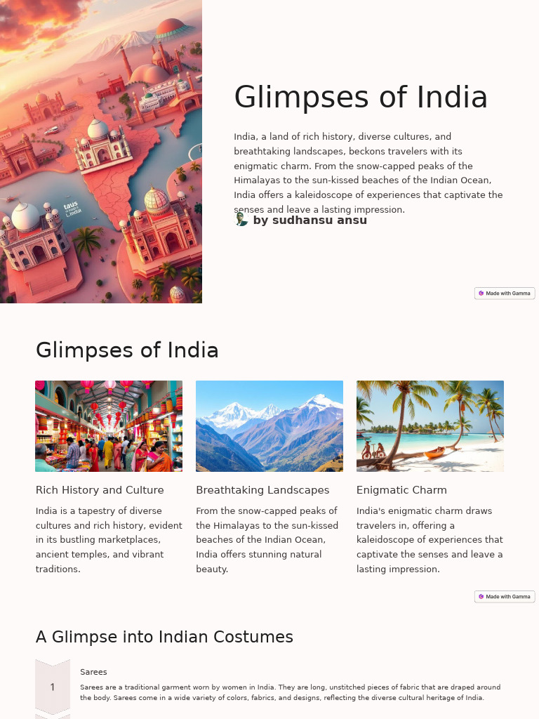 Glimpses of India | PDF