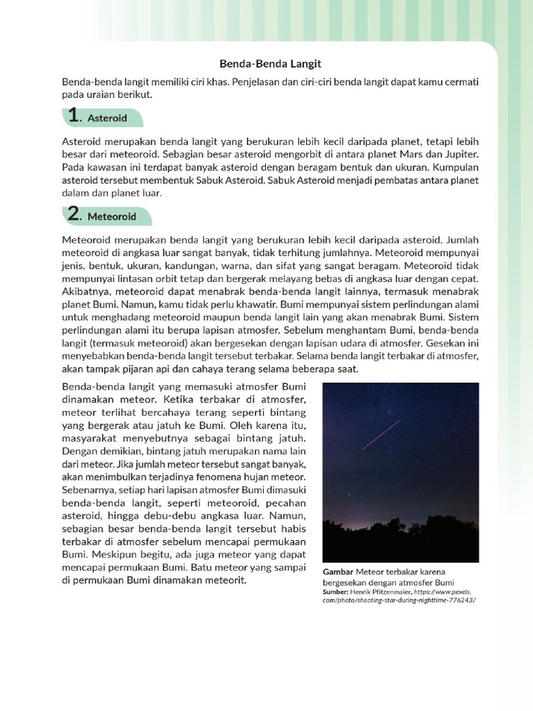 PENDAMPR24_IPAS_VI_04_Benda Langit | PDF