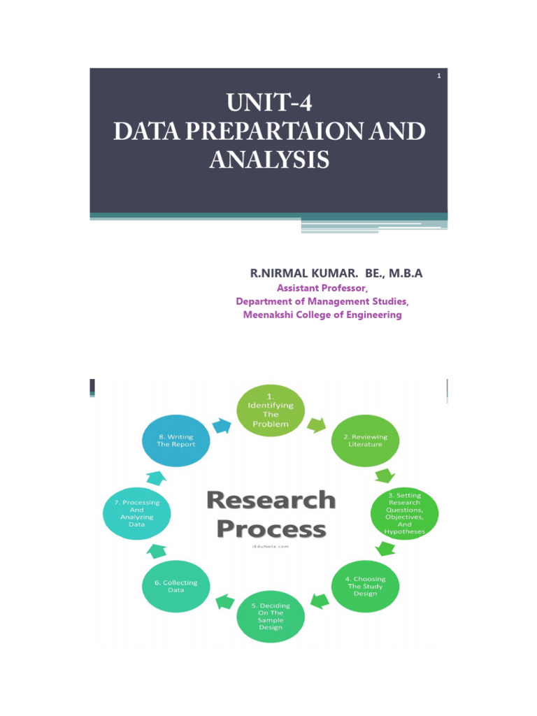 Unit 4 - Data Preparation | PDF | Dependent And Independent Variables ...