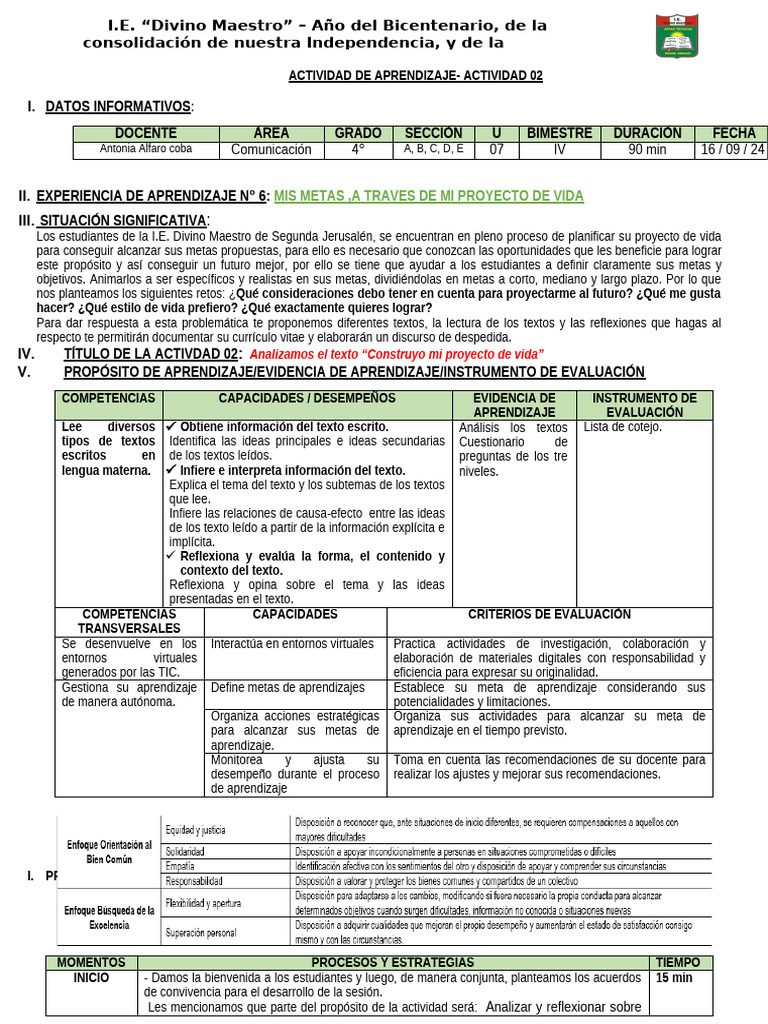 Actividad N2 | PDF | Aprendizaje | Evaluación